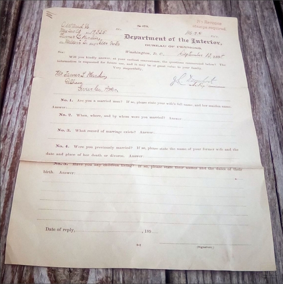 Unbranded | Office | Civil War Pension File Documents 8911895 Named ...
